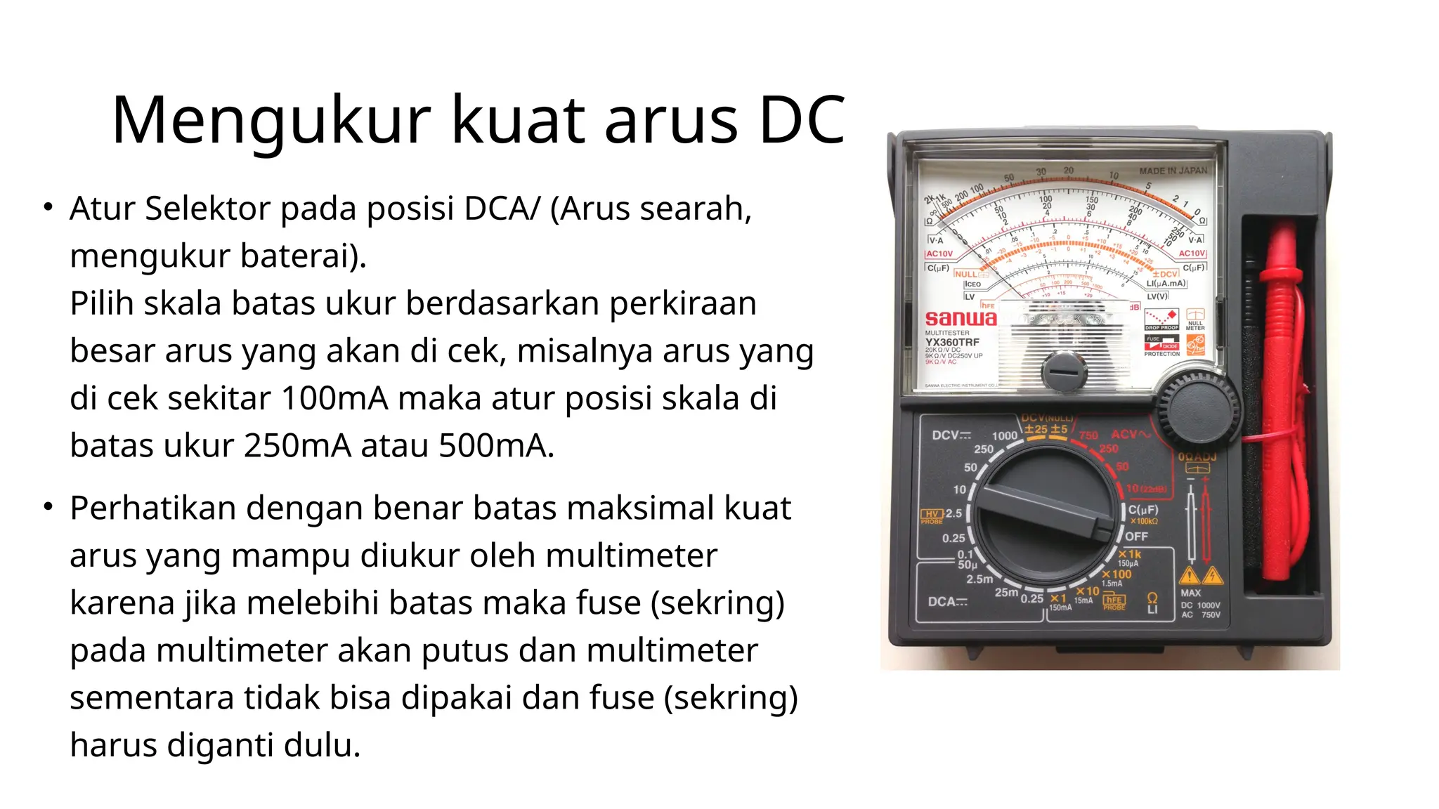 Multimeter adalah alat yang digunakan untuk memeriksa tegangan.pptx