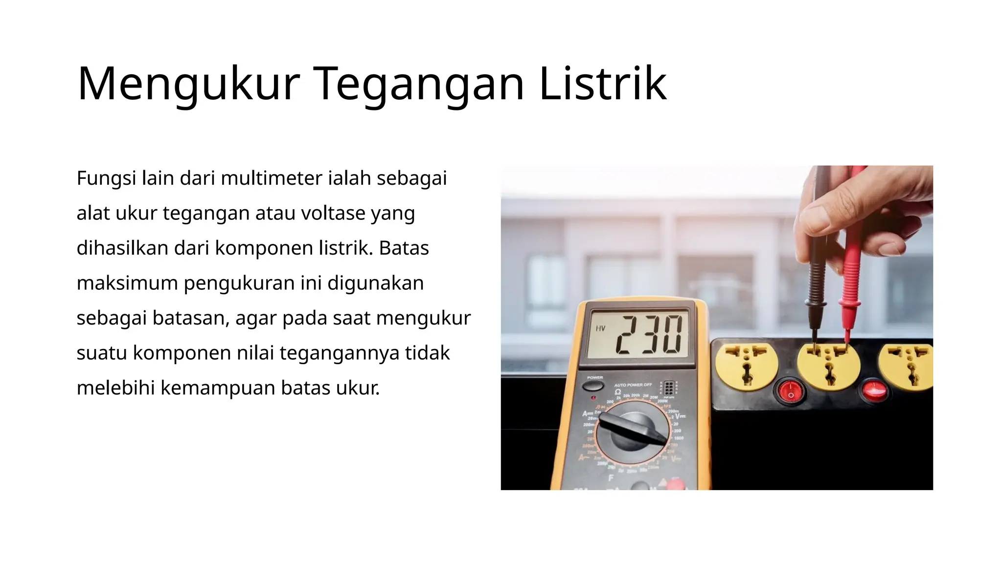Multimeter adalah alat yang digunakan untuk memeriksa tegangan.pptx