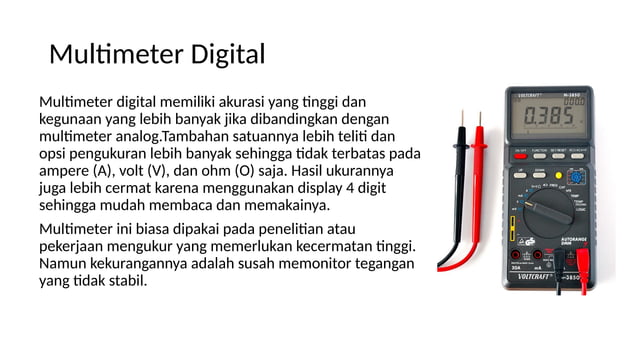 Multimeter adalah alat yang digunakan untuk memeriksa tegangan.pptx