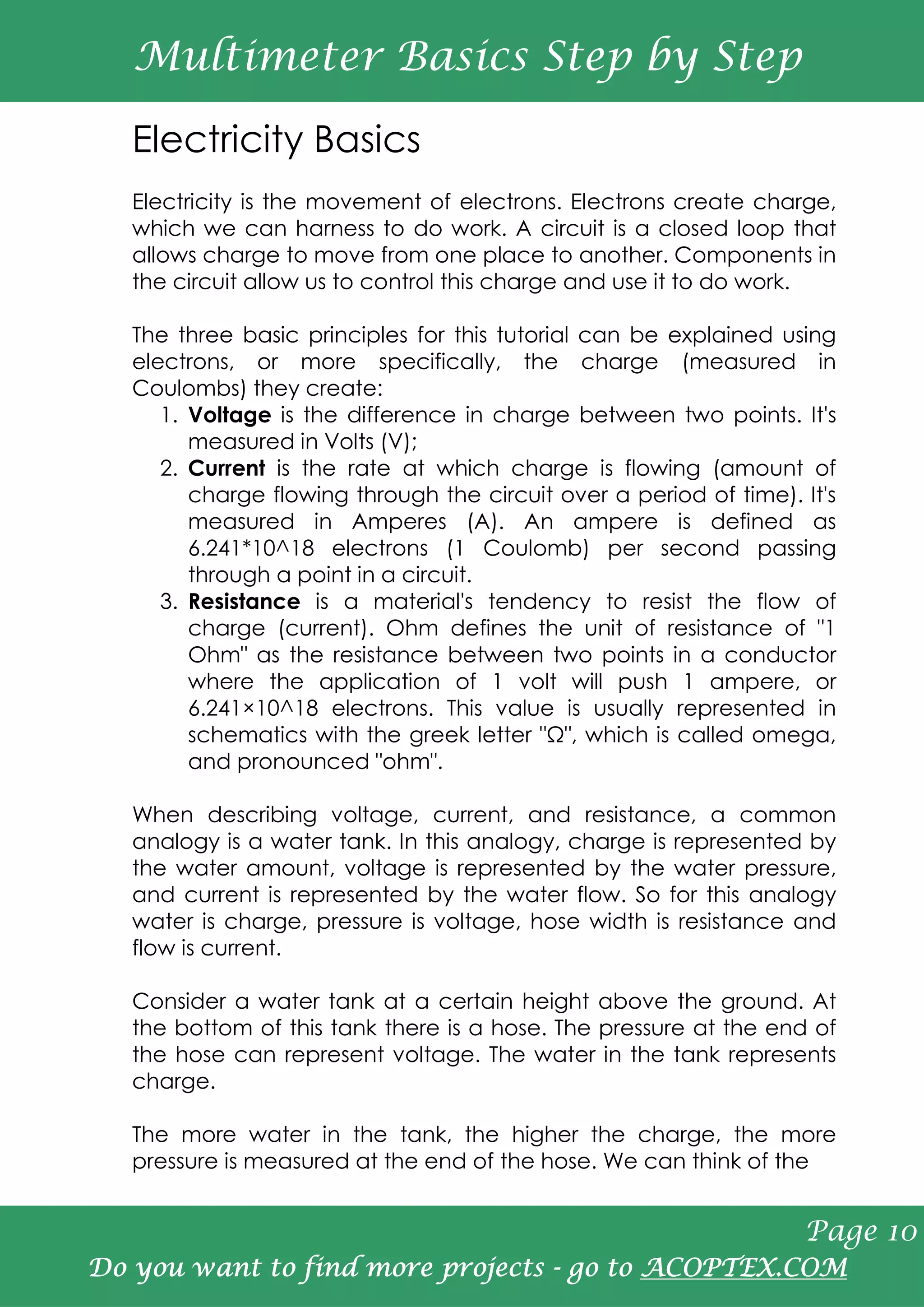 Multimeter+basics+step+by+step | PDF