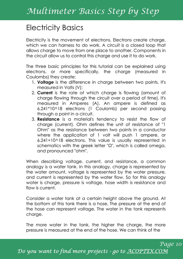 Multimeter+basics+step+by+step | PDF | Consumer Electronics | Technology & Computing
