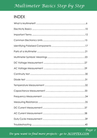 Multimeter+basics+step+by+step | PDF