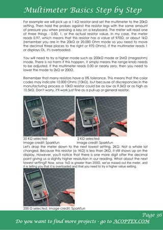 Multimeter+basics+step+by+step | PDF