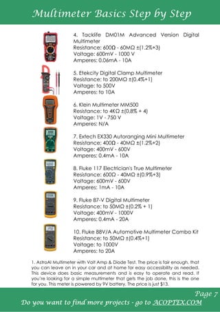 Multimeter+basics+step+by+step | PDF