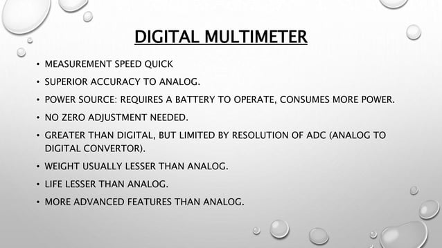 Multimeters | PPT