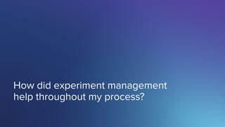 Optimizing BERT and Natural Language Models with SigOpt Experiment Management | PPT