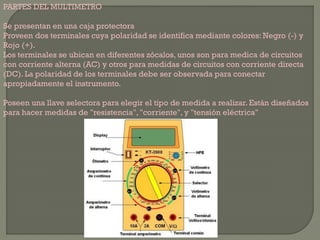 Multimetro digital | PPTX