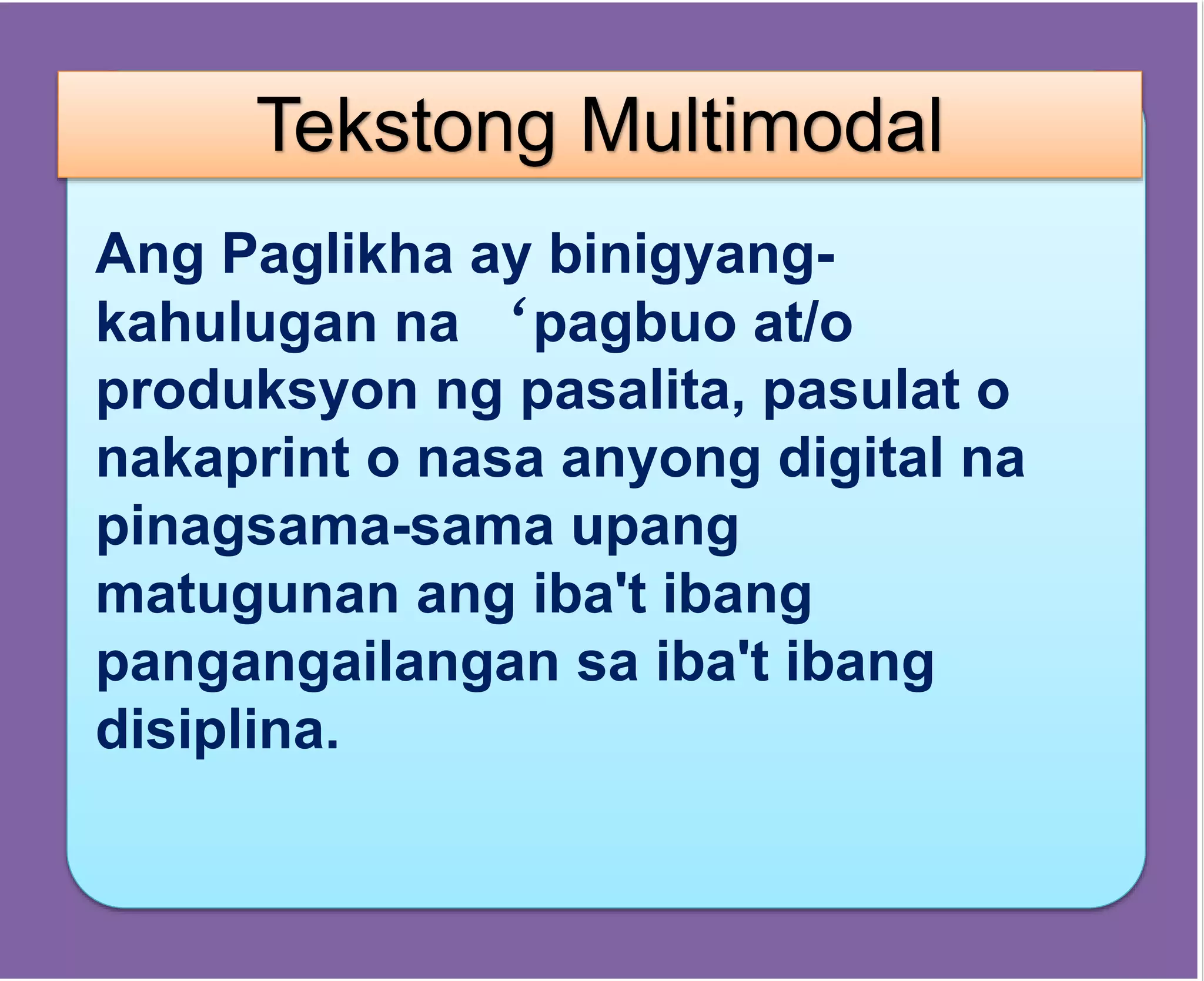 Multimodal | PPTX