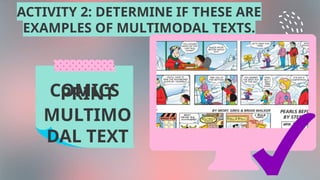 Grade 8 LEsson 2nd Quarter MELC Multimodal texts | PPTX