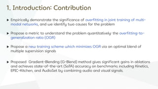 What Makes Training Multi-modal Classification Networks Hard? ppt | PDF