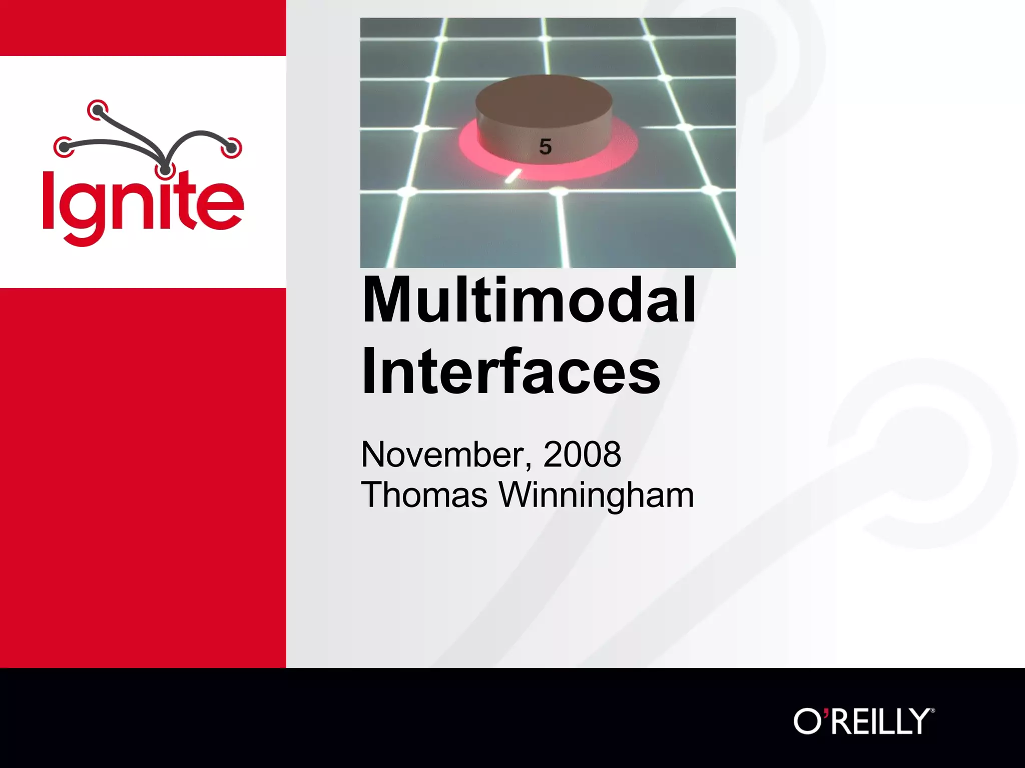 Multimodal Interfaces Ppt