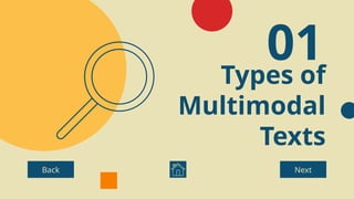 Multimodal-Texts, Types, Examples for English 8 | PPTX