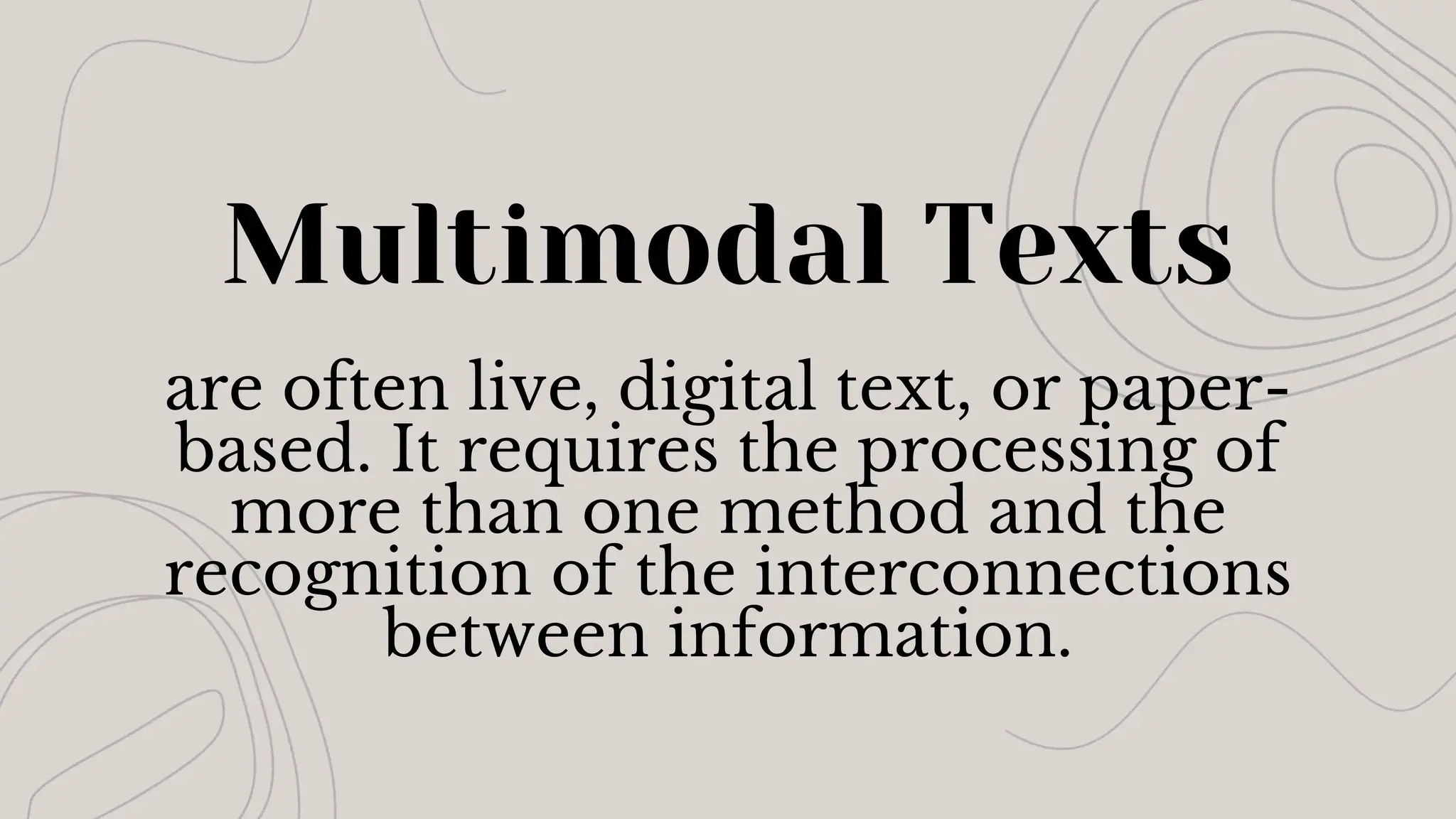 MULTIMODAL TEXTS ENGLISH GRADE 8 LESSON. | PPTX