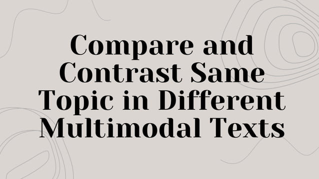 MULTIMODAL TEXTS ENGLISH GRADE 8 LESSON. | PPT MULTIMODAL TEXTS ENGLISH GRADE 8 LESSON. | PPT