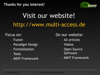 Designing and Executing Multimodal Interfaces for the Web based on State Chart XML | PPT ...