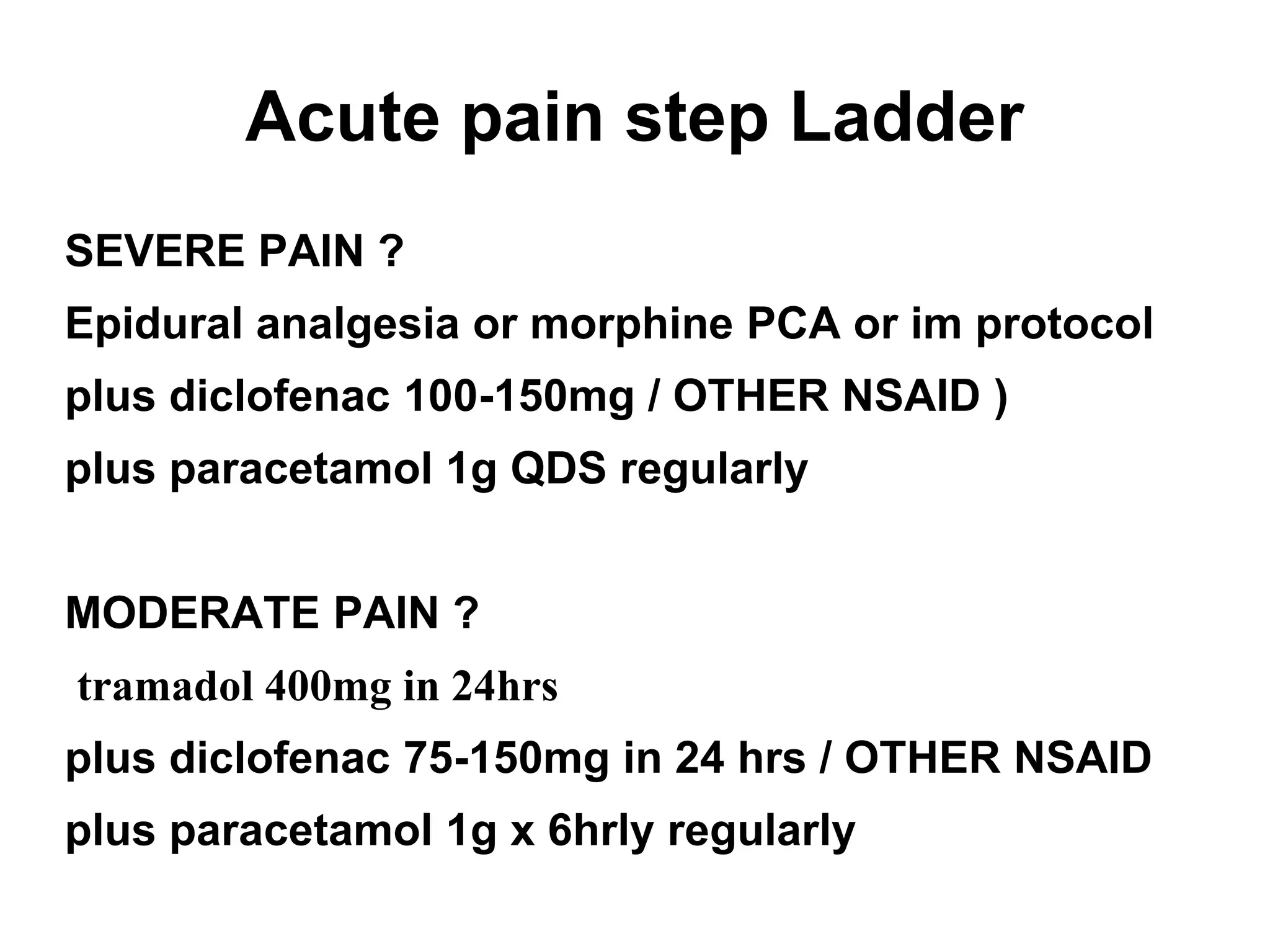 Multimodal analgesia Al Razi hospital Kuwait | PDF