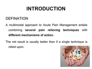 Multimodal analgesia Al Razi hospital Kuwait | PDF