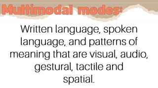 multimodals and its elements powerpointx | PPT