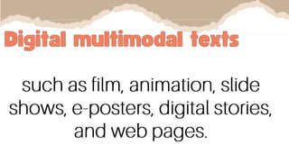 multimodals and its elements powerpointx | PPTX