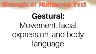 multimodals and its elements powerpointx | PPTX