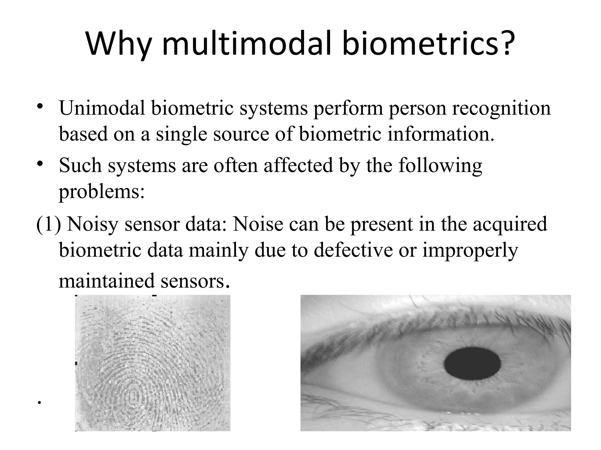 Multimodal Biometric Systems | PPT
