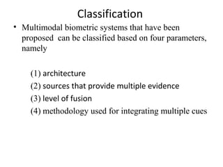 Multimodal Biometric Systems | PPT