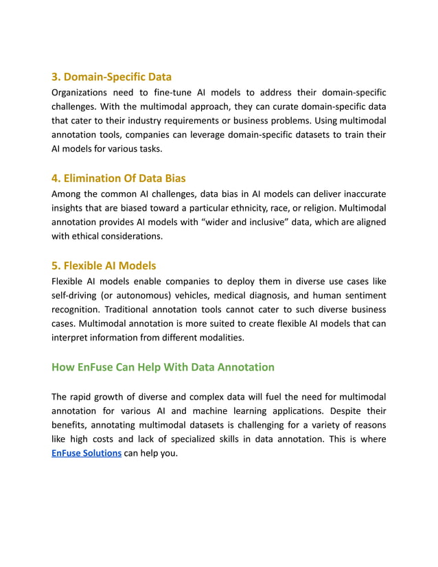 Multimodal Data Annotation For Deeper Insights And Enhancing AI Models | PDF