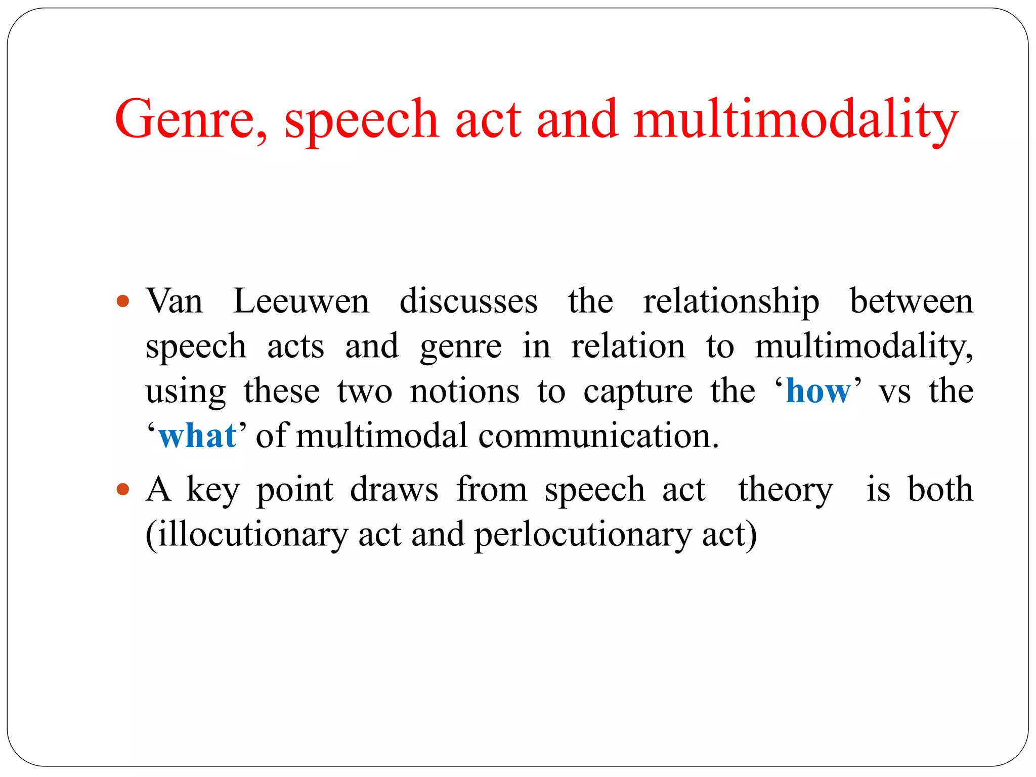 Multimodal discourse analysis | PPTX