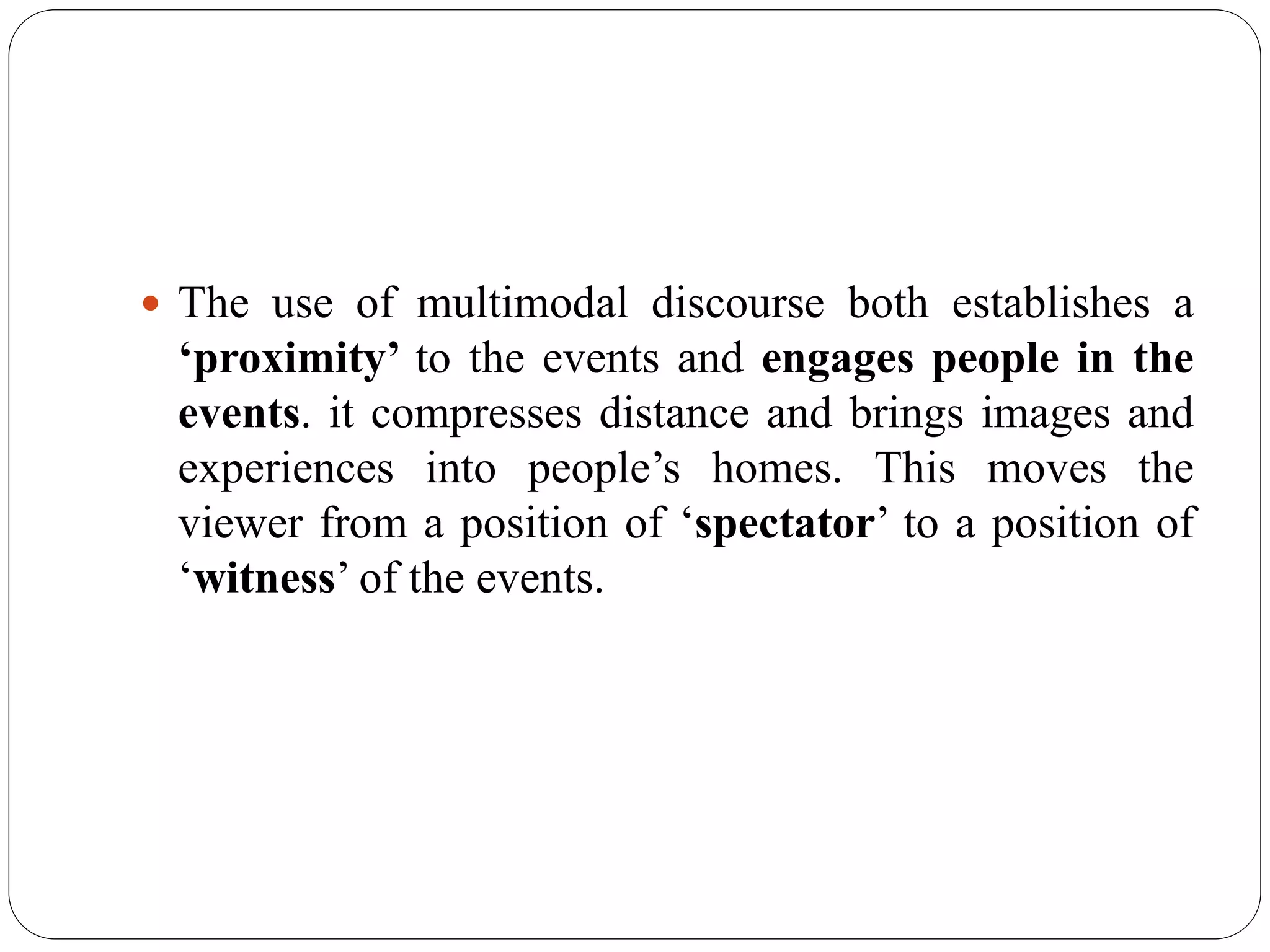 Multimodal discourse analysis | PPTX