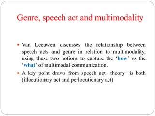 Multimodal discourse analysis | PPTX