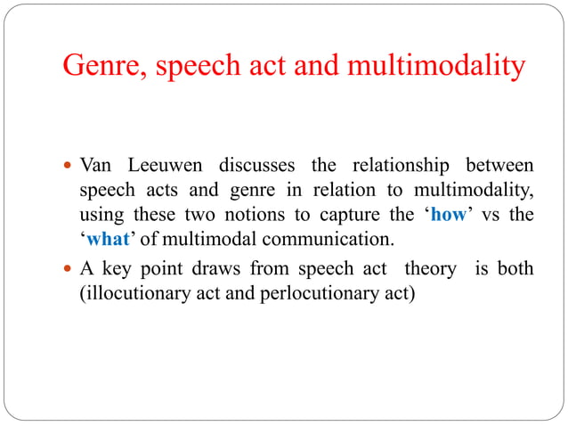 Multimodal discourse analysis | PPTX