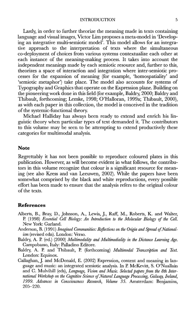 Multimodal Discourse Analysis Systemic Functional Perspectives Multimodal Discourse Analysis Systemic Functional Perspectives