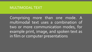 multimodal elements.pptx0000000000000000 | PPTX