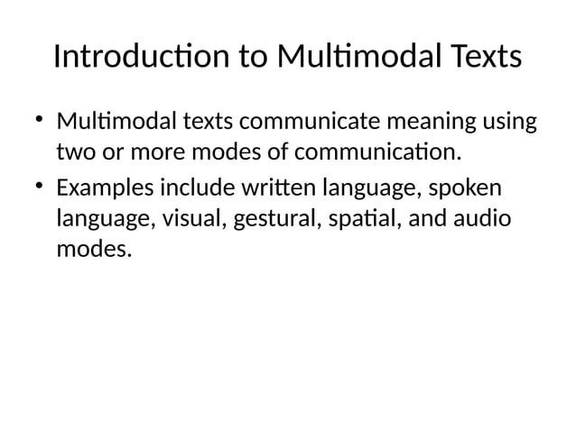 Multimodal and its Elements_Presentation.pptx | Technology & Computing