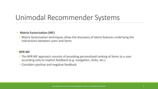 Multimodal interactions in recommender systems (Bracis 2014) | PPT