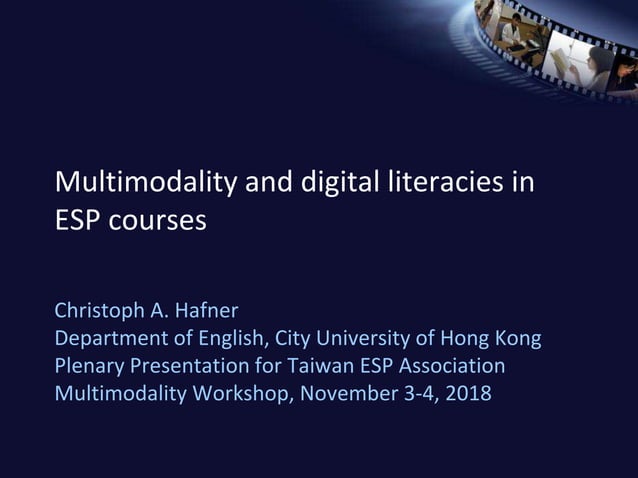 Multimodality and digital literacies in ESP courses | PPTX ...
