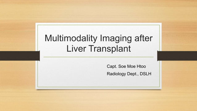 Multimodality Imaging after Liver Transplant.pptx | Heart and ...