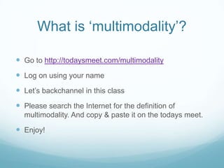 Multimodality | PPTX