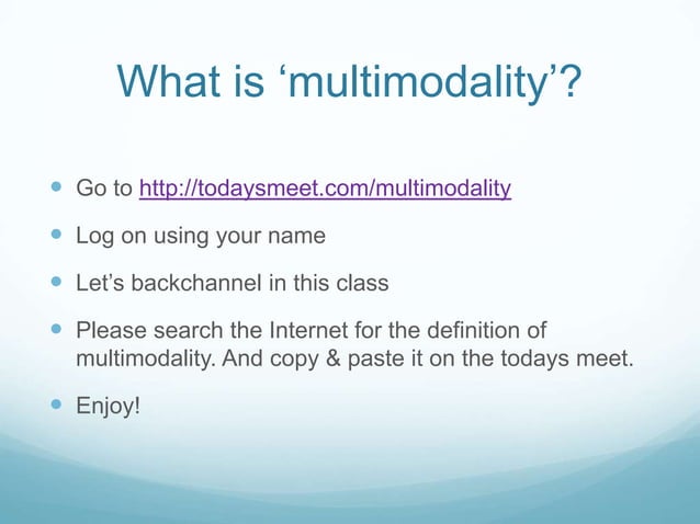 Multimodality | PPTX