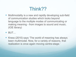 Multimodality | PPTX