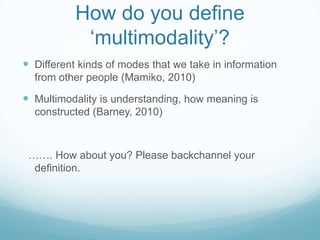 Multimodality | PPTX