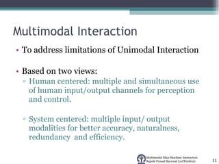 Multimodal man machine interaction | PPT