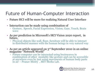 Multimodal man machine interaction | PPT
