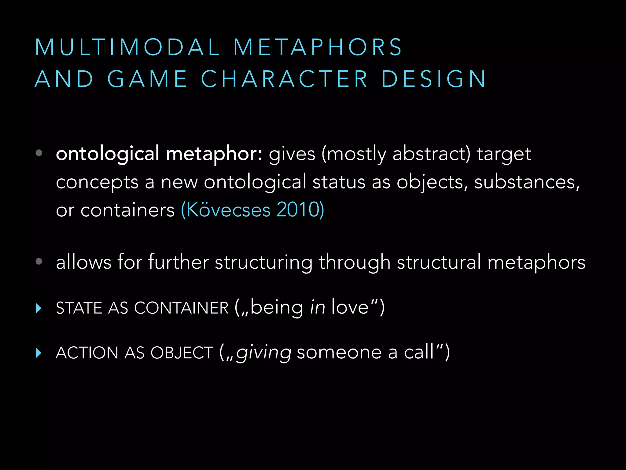 Multimodal Metaphors and Game Character Design | PDF