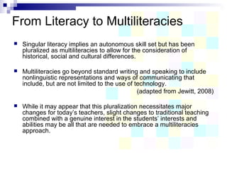 Multimodal multiliteracy | PPT