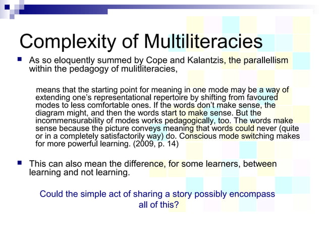 Multimodal multiliteracy | PPT