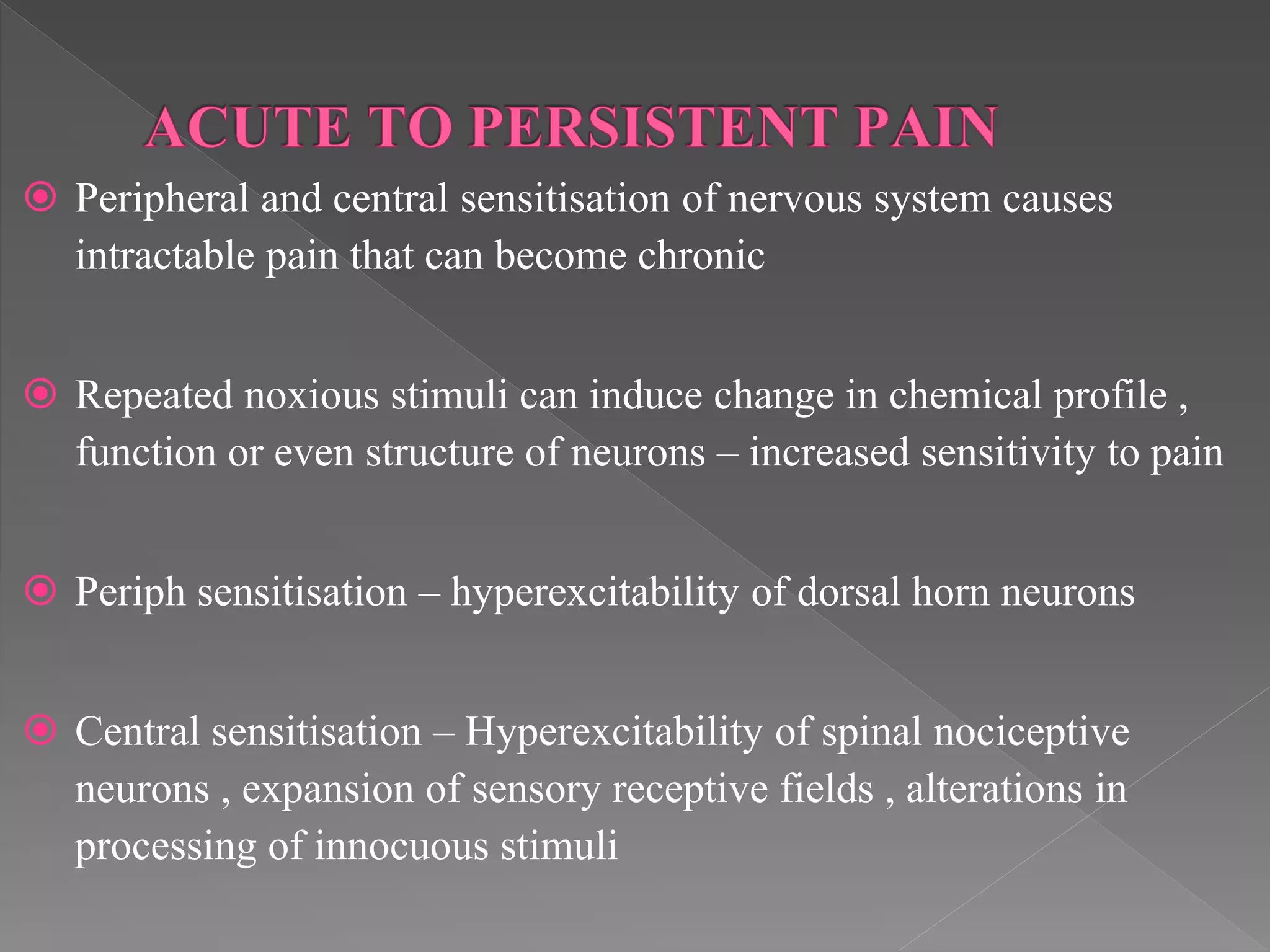 Multimodal pain management following surgical procedures | PPTX