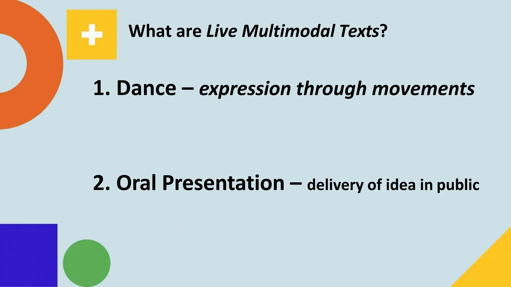 MULTIMODAL powerpoint presentation for grade 8 | PPTX