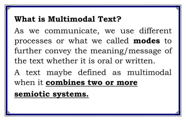 Multimodal Text.docx | Books and Literature