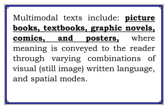 Multimodal Text.docx | Books and Literature